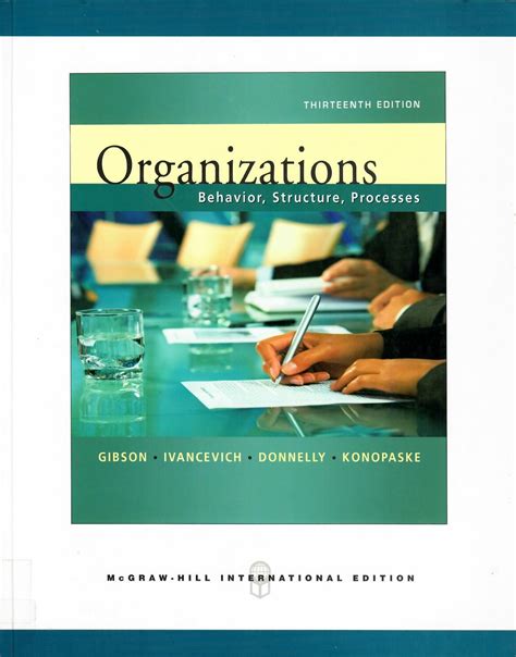 organizations behavior structure processes market education