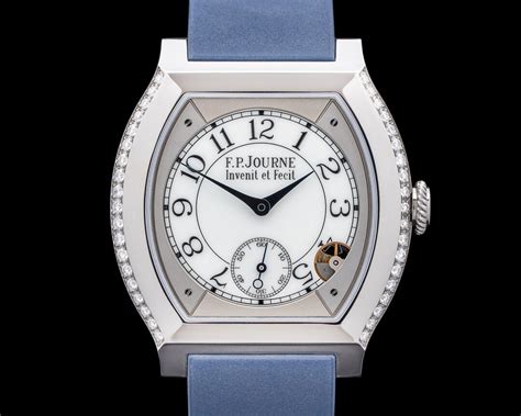 F P Journe Elegante Ladies Quartz Diamonds Titanium White Dial