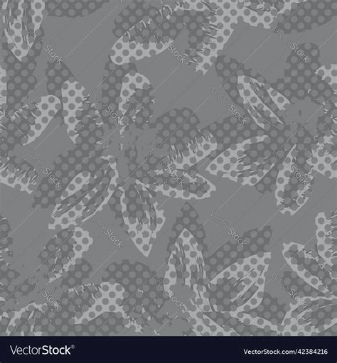 Floral Dotted Seamless Pattern Design Royalty Free Vector
