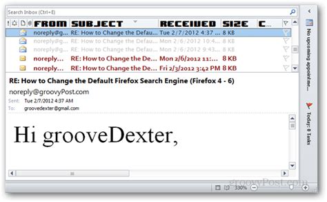 Customize Outlook 2010 Fonts In The Reading Pane