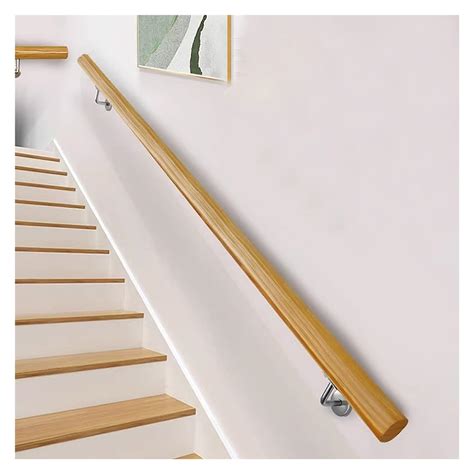 Custom Round Wood Stair Handrail Kit 8ft 10feet 12ft 15foot 16ft