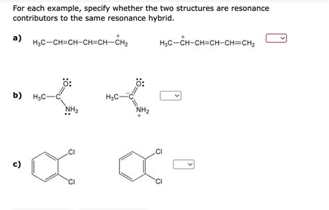 Solved For Each Example Specify Whether The Two Structures