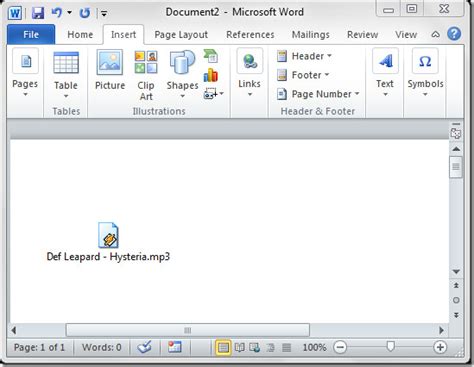 How To Embed A File In Word Printable Templates
