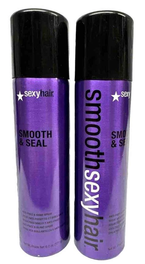 2 Smooth Sexy Hair Smooth And Seal Anti Frizzshine Spray 6oz Ea Scuffdented Ebay