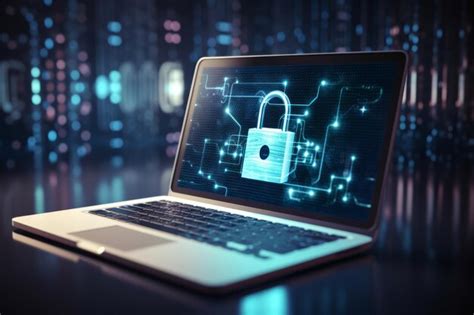 Premium Photo Securing Data Privacy Exploring Cybersecurity Concepts With Lock Icons Internet