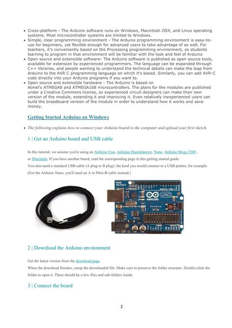 notes about arduino pdf