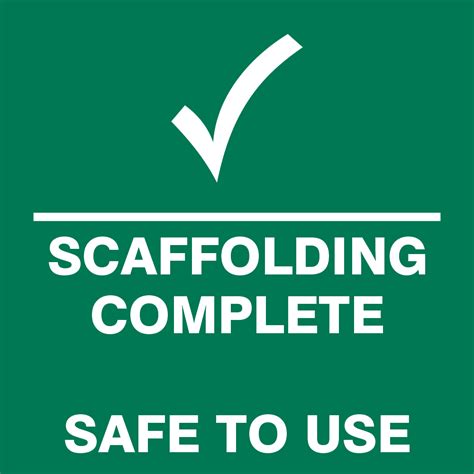 Scaffolding Safe For Use Safety Sign Mv34 Safety Sign Online