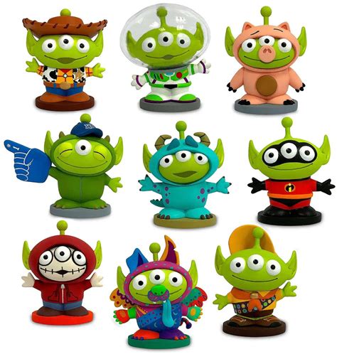 Disney Pixar Toy Story Alien Remix Exclusive 9 Piece Pvc Figure Deluxe