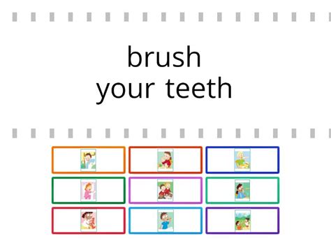 Sm2 Daily Routines Find The Match