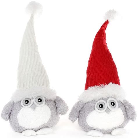 Новорічна мяка іграшка Сова 34х21х70см Мягкие игрушки Сова Рождественские венки