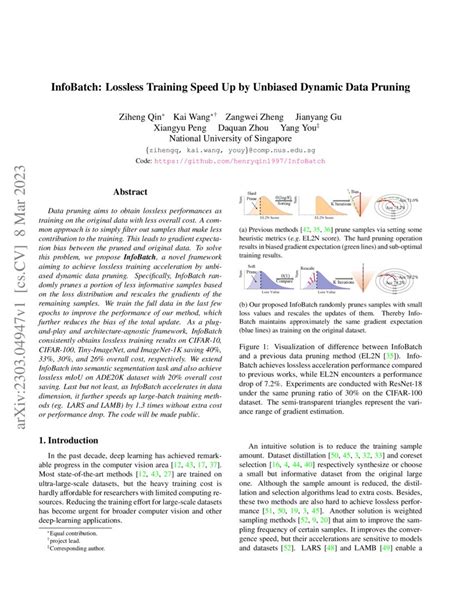 infobatch lossless training speed up by unbiased dynamic data pruning