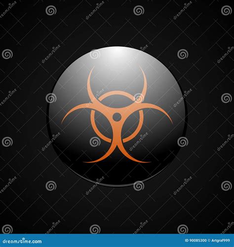 Biohazard Orange Symbol Stock Vector Illustration Of Infection 90085300
