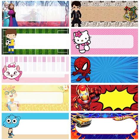 Artes Etiquetas Escolares Volta às Aulas Editáveis Elo7