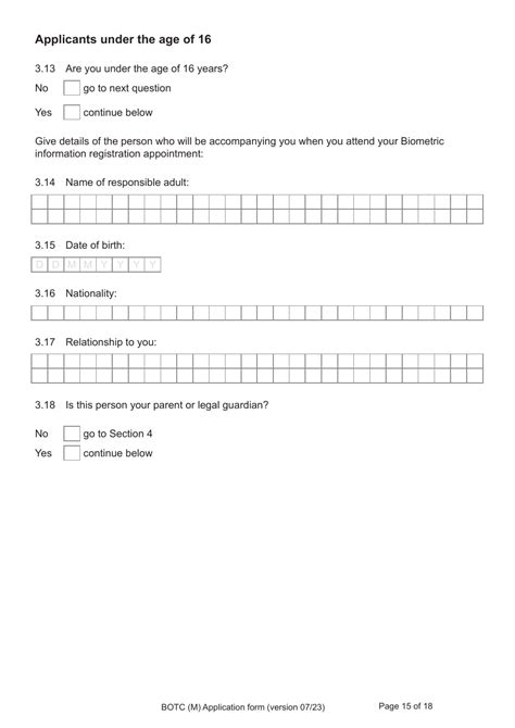 Form Botc M Download Printable Pdf Or Fill Online Application To Become A British Overseas