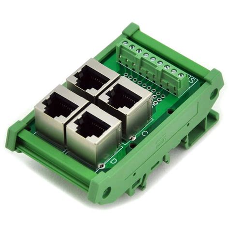 Electronics Salon RJ P C Way Buss Board DIN Rail Mount Interface Module Amazon In
