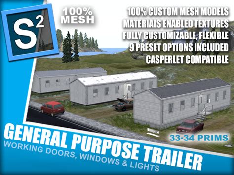 Second Life Marketplace S2 General Purpose Trailer