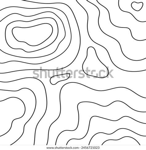 Topographic Map Seamless Pattern Vector Background Stock Vector Royalty Free 2456721023
