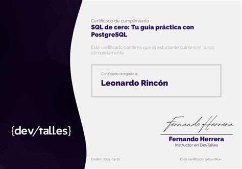 Leonardo Rincón On Linkedin Im Happy To Share That Ive Obtained A