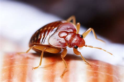 Bed Bug On A Light Surface Close Up Stock Illustration Illustration