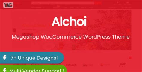 Тема Megastore Marketplace Woocommerce Alchoi Woocommerce шаблон