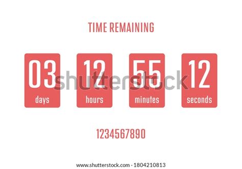 Coundown Timer Vector Design Illustration Isolated Stock Vector Royalty Free 1804210813