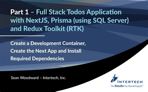 Part 1 Todos Application With Nextjs Prisma And Redux Toolkit