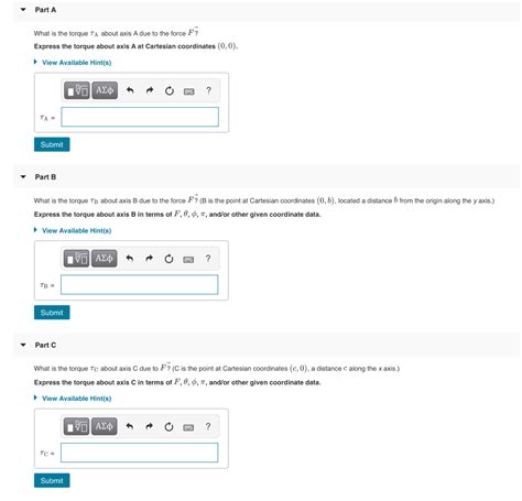 Solved Constants A Force F Of Magnitude F Making An Angle O Chegg