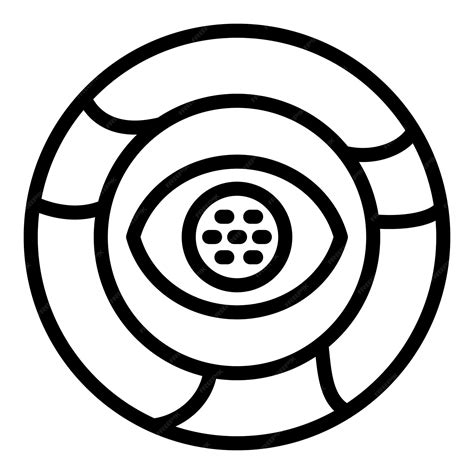 Premium Vector Cyber Eye Icon Outline Vector Hacker Crime Data Fraud