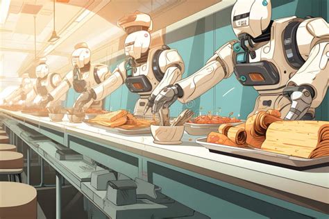 Comical Illustration Features Animated Robotic Arms Assembling