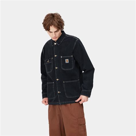 Carhartt Og Chore Coat Black Stone Wash
