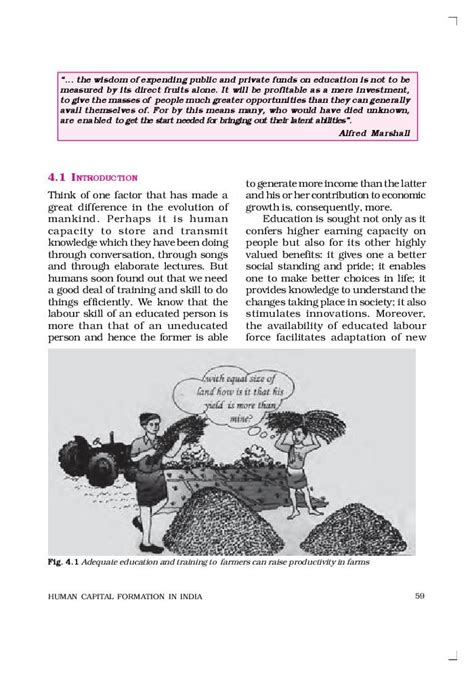 Ncert Book Class 11 Economics Chapter 4 Human Capital Formation In
