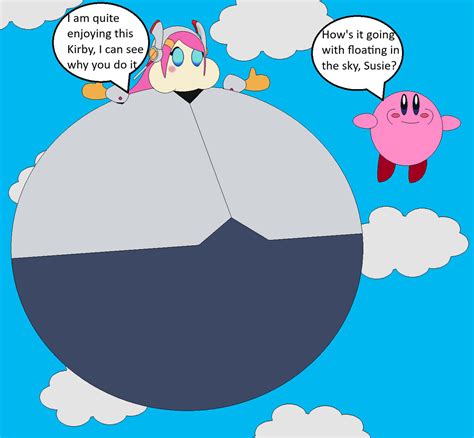 Susie And Kirby Floating Around By Andrewmachina On Deviantart