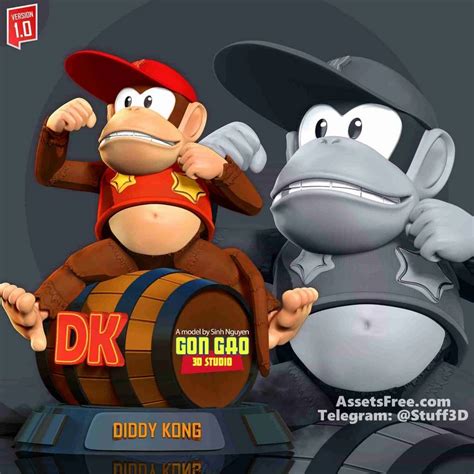 Diddy Kong Free High Quality Models