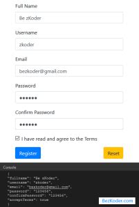 Angular Form Validation Example Reactive Forms Bezkoder