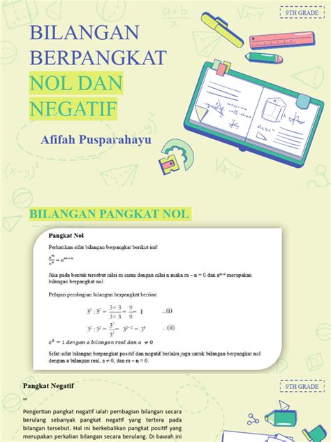 Bilangan Pangkat Nol Dan Pangkat Negatif Pdf