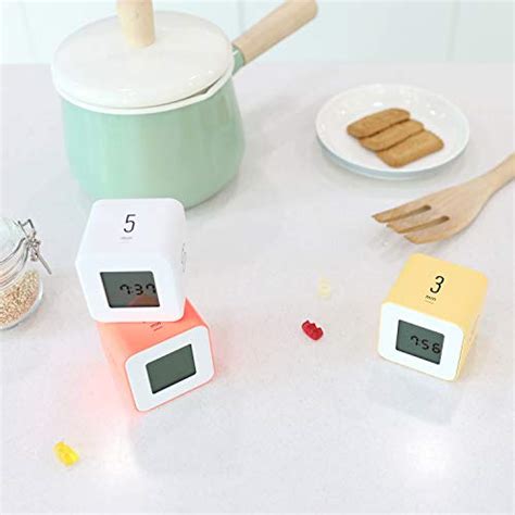 Mooas Multi Cube Timerrotating Timer Simple Operation Clock And Timer White — 🛍️ The Retail