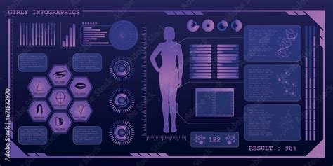 Girly Infographics Beauty Scale Parameters Of Female Attractiveness Pink Scales And Charts