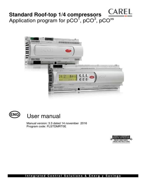Application Program For Pco Pco Pco Standard Roof Top 14 Compressors Download Free Pdf