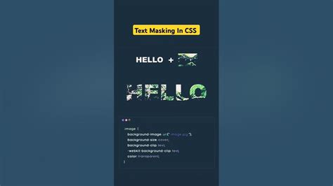 Text Masking Using Html Css Awebdesign Webdevelopment Programming