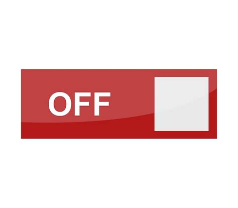 Premium Vector Off Button