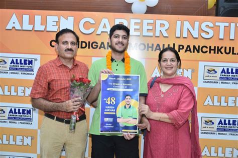 JEE Advanced 2022 Result Excellent Performance By Allen Chandigarh Babes G7 Newz