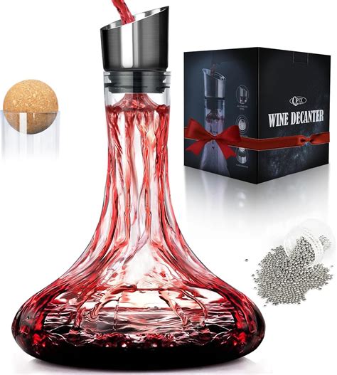 Wine Decanter Built In Aerator Pourer Wine Carafe Red Wine Decanter