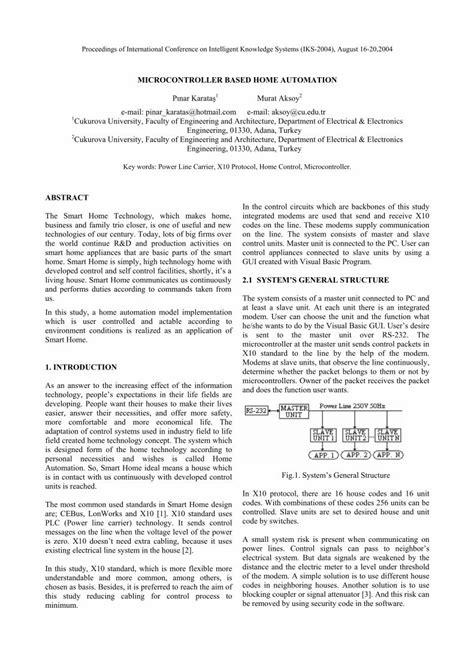 Pdf Microcontroller Based Home Automation Are The Most Pic16f877