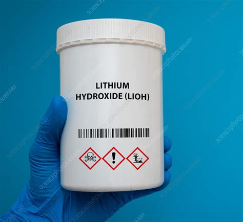 Lithium Hydroxide Stock Image F044 8380 Science Photo Library