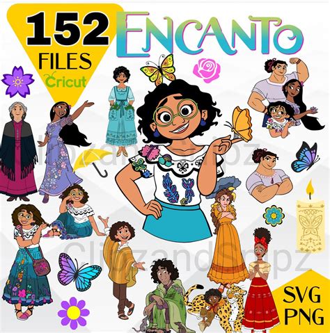 Encanto Svg Bundle Encanto Png Clipart Encanto Cricut Layered Files