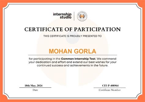 G Mohan On Linkedin Internship Professionalgrowth Careerdevelopment