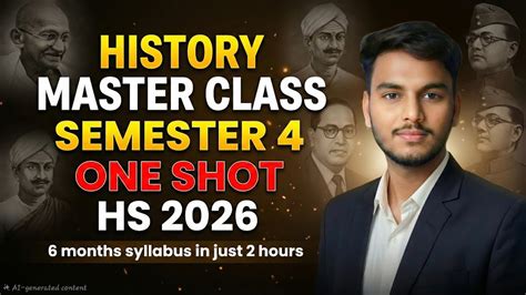 🔥 History Master Class Semester 4 One Shot Hs 2026 By Vikas Sir Youtube