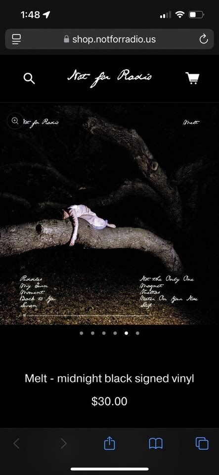 Not For Radio Melt Midnight Black Signed Vinyl Presale Ebay