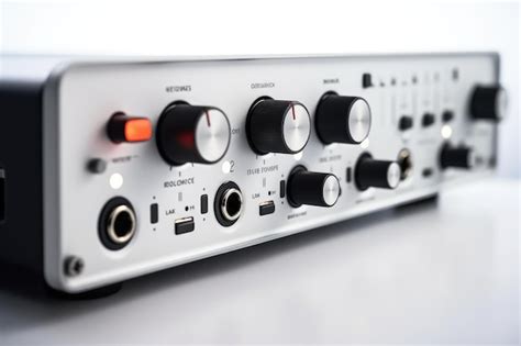 Premium Photo A Detailed Close Up Of A Sound Board Showing Various Knobs Sliders And Buttons