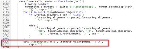R Remove Begin Tabular From Stargazer Tex Output Stack Overflow